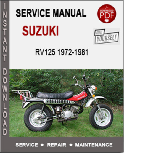Suzuki RV125 1972-1981 Service Repair Manual PDF - Tradebit