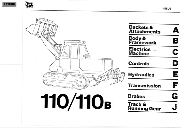 JCB 110/110B Illustrated Master Parts List Manual - Tradebit