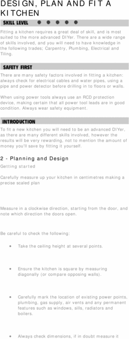 DIY. Design, Plan And Fit A Kitchen. - Tradebit