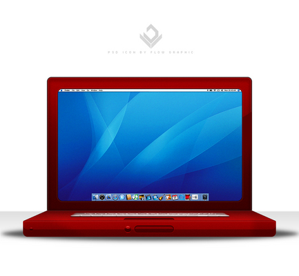 Red Laptop Icon by FlowGraphic - Tradebit