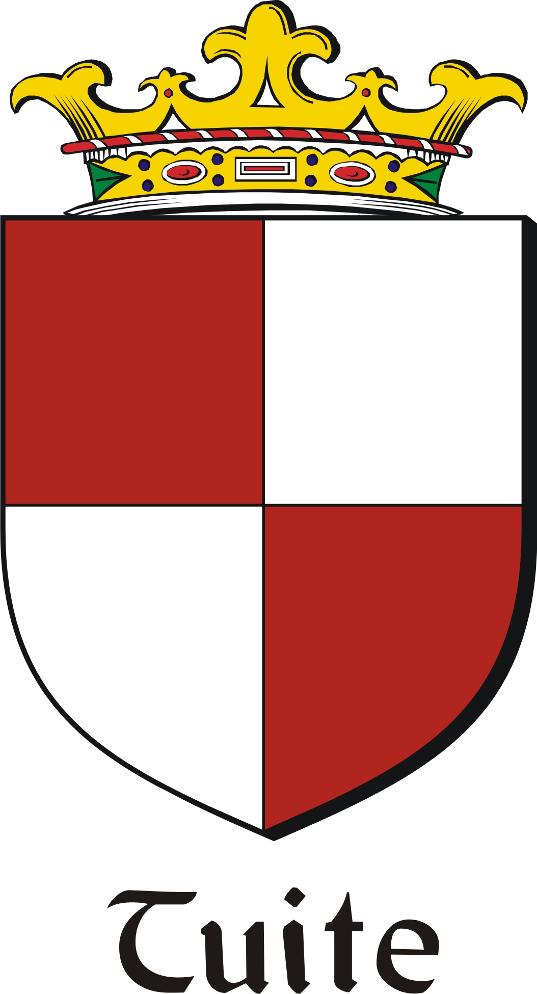 Tuite Family Crest / Irish Coat of Arms Image Download - Tradebit