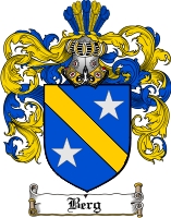 Berg Family Crest Berg Coat of Arms - Tradebit