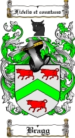 Bragg Family Crest Bragg Coat of Arms - Tradebit
