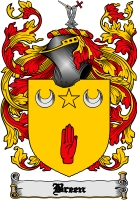 Breen Family Crest Breen Coat of Arms - Tradebit