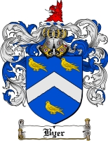 Byer Family Crest Byer Coat of Arms - Tradebit