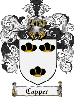 Capper Family Crest Capper Coat of Arms Digital Download - Tradebit