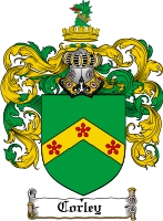 Corley Family Crest Corley Coat of Arms - Tradebit