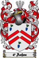 D-Anjou Family Crest D-Anjou Coat of Arms - Tradebit