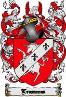 Erasmus Family Crest Erasmus Coat of Arms - Tradebit