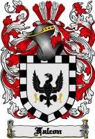 Falcon Family Crest Falcon Coat of Arms - Tradebit