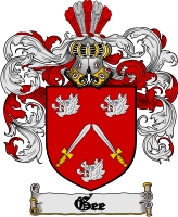 Gee Family Crest Gee Coat of Arms - Tradebit