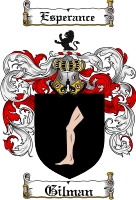 Gilman Family Crest Gilman Coat of Arms - Tradebit