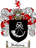 Hathaway Family Crest Hathaway Coat of Arms - Tradebit