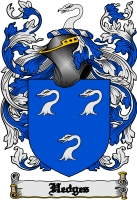 Hedges Family Crest Hedges Coat of Arms Digital Download - Tradebit