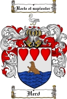 Herd Family Crest Herd Coat of Arms - Tradebit