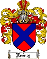 Koenig Family Crest Koenig Coat of Arms - Tradebit