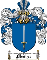 Mosher Family Crest Mosher Coat of Arms - Tradebit