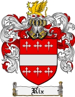 Rix Family Crest Rix Coat of Arms - Tradebit