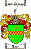 Roan Family Crest Roan Coat of Arms - Tradebit