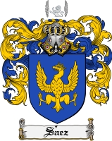Saez Family Crest Saez Coat of Arms - Tradebit