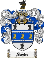 Sayler Family Crest Sayler Coat of Arms - Tradebit