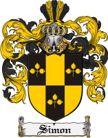 Simon Family Crest Simon Coat of Arms - Tradebit