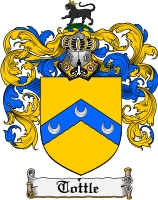 Tottle Family Crest Tottle Coat of Arms - Tradebit