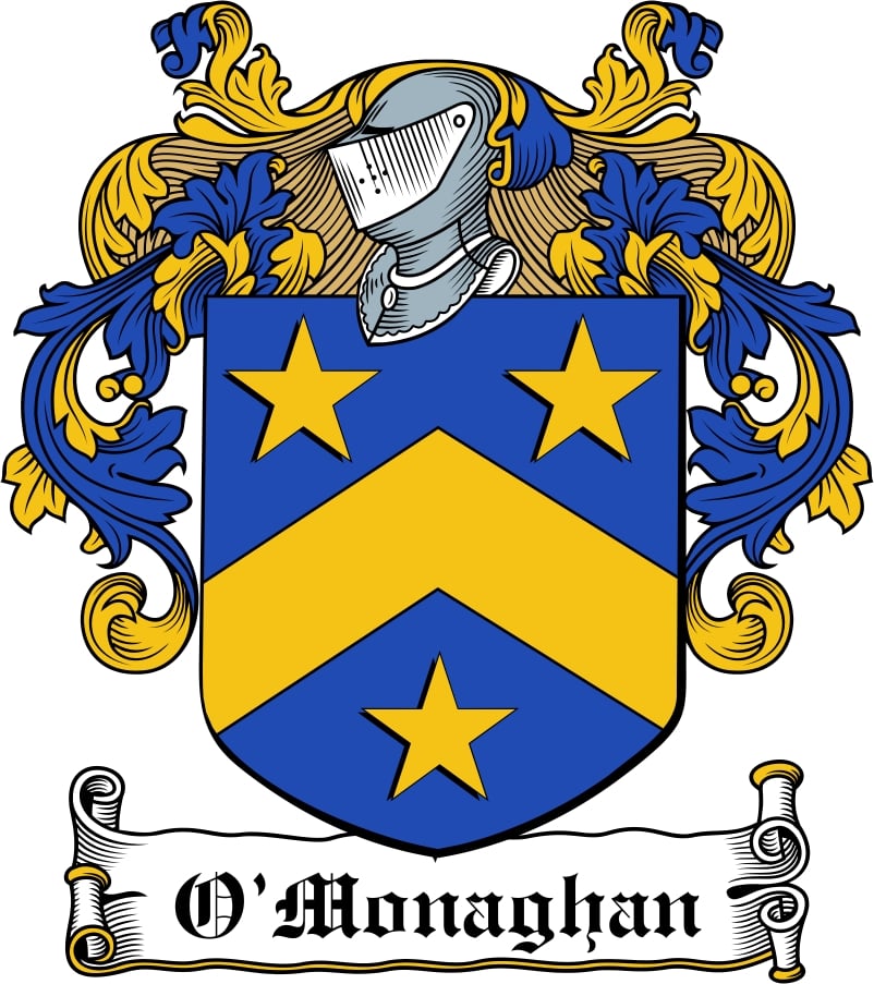 O‘Monaghan Family Crest / Irish Coat of Arms Image Download - Tradebit