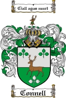 Connell Family Crest Connell Coat of Arms - Tradebit