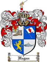 Hagan Family Crest Hagan Coat of Arms Digital Download - Tradebit