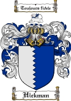 Hickman Family Crest Hickman Coat of Arms Digital Download - Tradebit