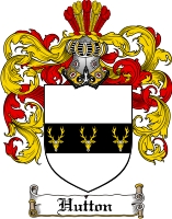 Hutton Family Crest Hutton Coat of Arms - Tradebit