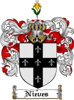 Nieves Family Crest Nieves Coat of Arms Digital Download - Tradebit