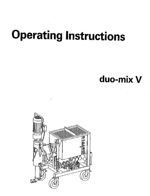 M-Tec Duo mix operating instructions and parts manual - Tradebit