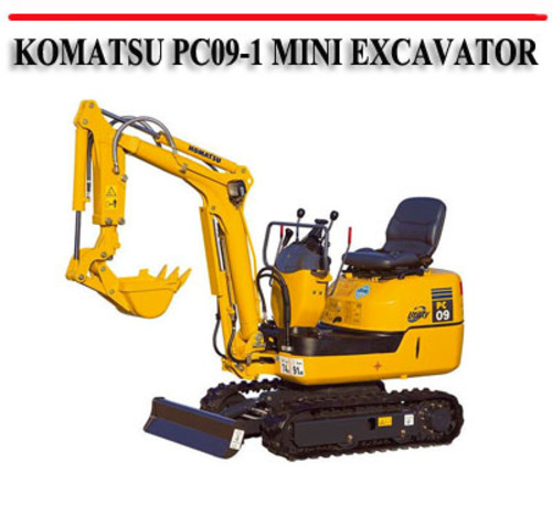 KOMATSU PC09-1 MINI EXCAVATOR REPAIR MANUAL - Tradebit