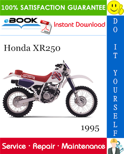 Best ☆☆ 1995 Honda XR250 Motorcycle Service Repair Manual - Tradebit