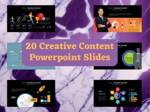 20 Editable Creative Content Powerpoint Slides - Tradebit