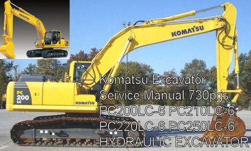 Komatsu Excavator PC200LC-6 PC210LC-6 PC220LC-6 PC250LC-6 - Tradebit