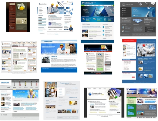 12 High Quality - Construction Website Templates Flash HTML - Tradebit