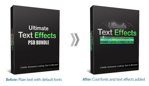 Ultimate Text Effects PSD Bundle - Tradebit