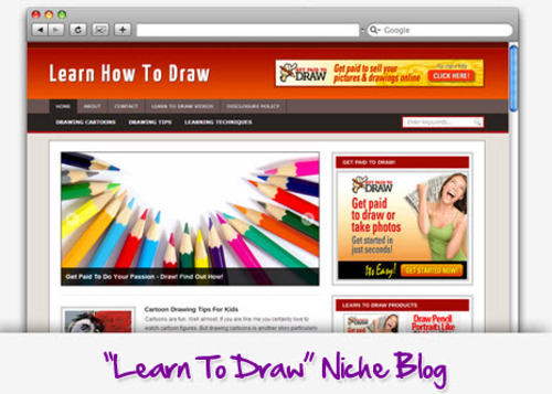 Learn To Draw Niche Blog - Highly Optimized Blogs - Tradebit